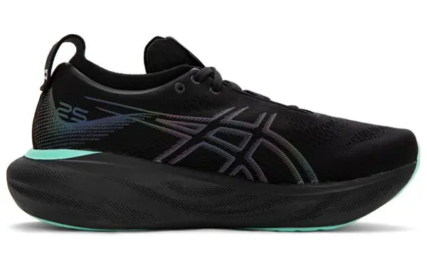 Asics Gel-nimbus 25 Lite-show Athletic Sneakers - Black/green