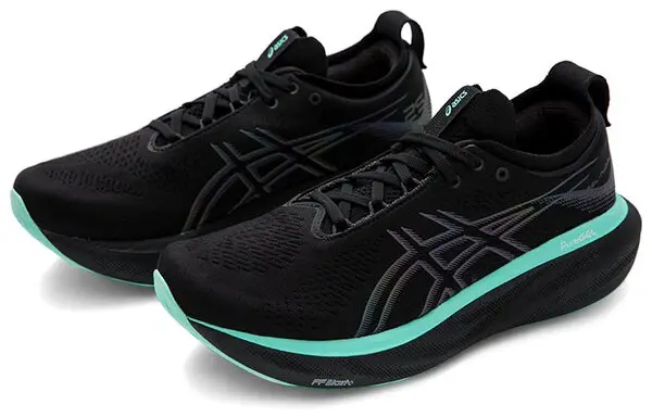 Asics Gel-nimbus 25 Lite-show Athletic Sneakers - Black/green