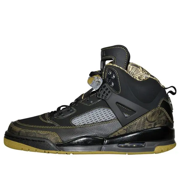 JORDAN Air Spizike "metallic Gold" Sneakers - Black