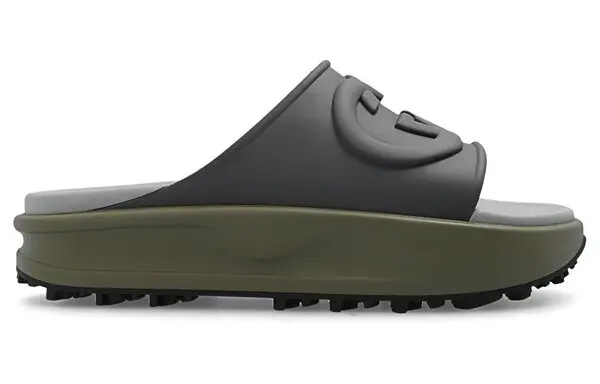 Gucci Interlocking G Slide - Dark Grey