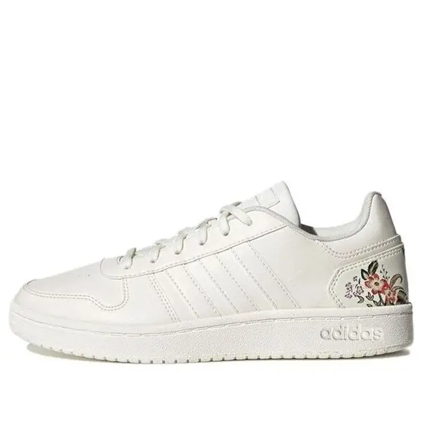 Adidas Hoops 2.0 Floral Sneakers - White