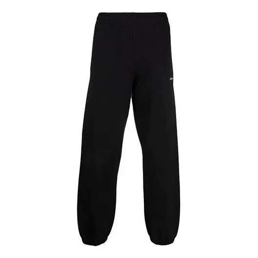 Off-White Fw21 Arrow Pattern Sports Pants/trousers/joggers Black - Black/multicolor