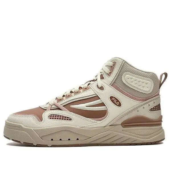 FILA Slam Mid Skate Shoes - White/beige/brown