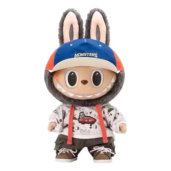 POP MART X Vans Oldskool The Monsters Labubu 4.0 Monsters Forever Vinyl Plush Doll - Multi-color
