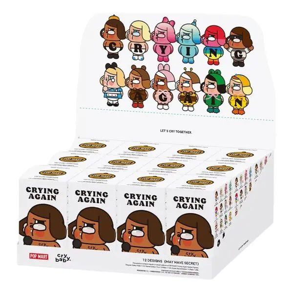 POP MART Crybaby Crying Again Figures Sealed Case - Multi-color