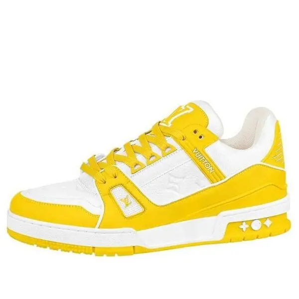 LOUIS VUITTON Trainer Sneakers - White/yellow
