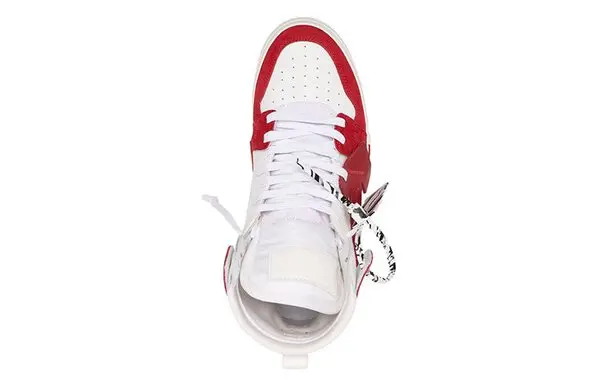 Off-White Vulcanized High-top Sneakers - Red/white