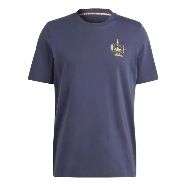 Adidas Nice Graphic Tee 'blue - Legend Ink