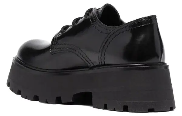 Alexander McQueen Wander Lace-up Platform Loafers - Black