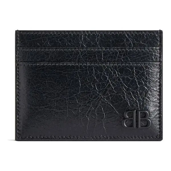 Balenciaga Monaco Card Holder - Black