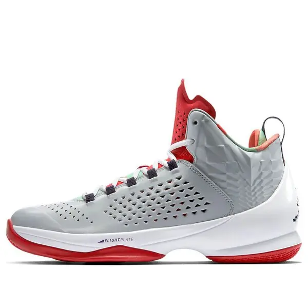 JORDAN Melo M11 High Top Sneakers - Grey/red