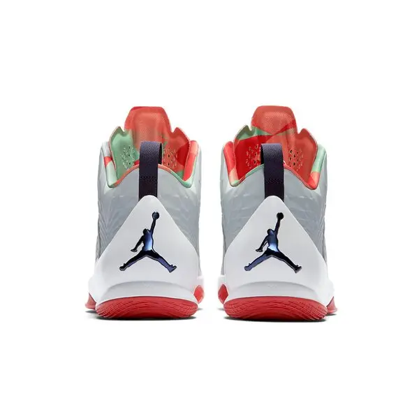 JORDAN Melo M11 High Top Sneakers - Grey/red