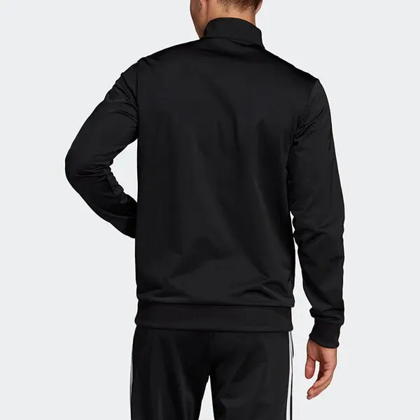 Adidas Knit Stand Collar Logo Track Jacket