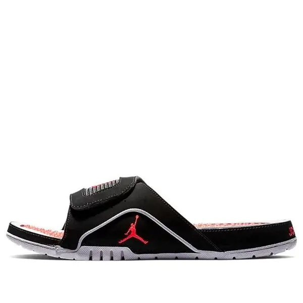 JORDAN Hydro 4 Retro Slide Sandals - Black/gym Red