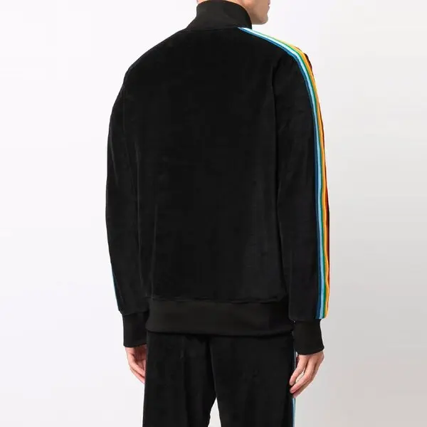 Palm Angels Rainbow Chenille Track Jacket - Black