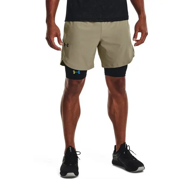 Under Armour Stretch Woven Sports Shorts - Grey/green