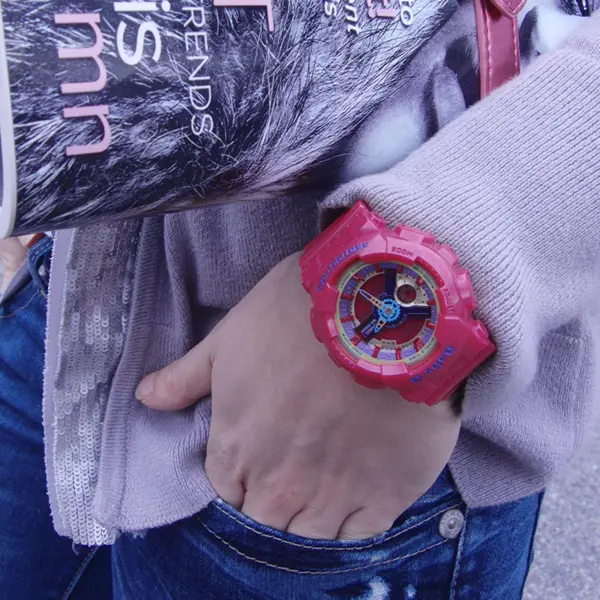 Casio Baby-g Ba-112-4a Wristwatch - Pink