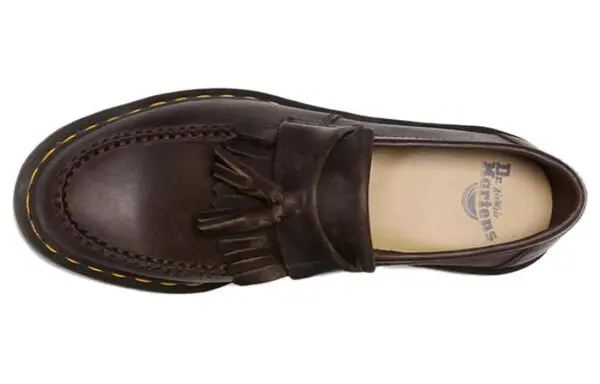 Dr. Martens Adrian Crazy Horse Leather Tassel Loafers - Dark Brown