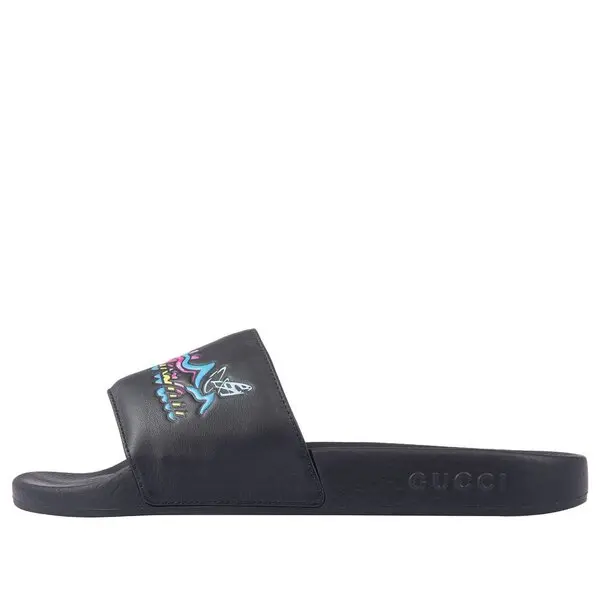 Gucci Pursuit Slide "hawaii - Black