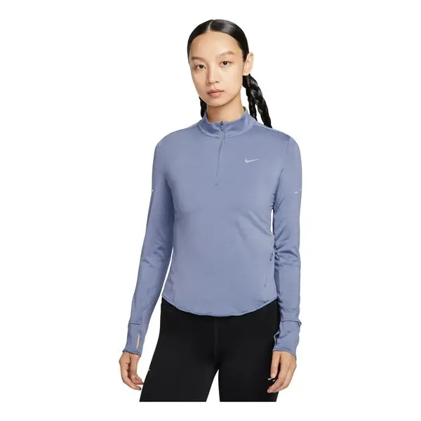Nike Swift Dri-fit Running Top - World Indigo/reflective Silver