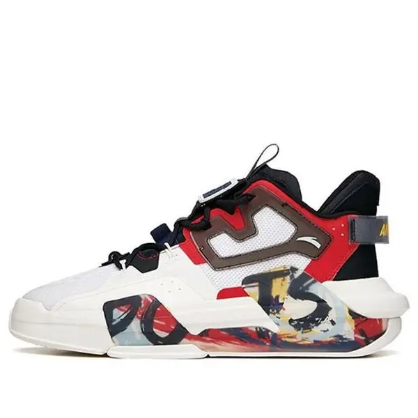 ANTA Badao 3 Sneakers - White/black/red