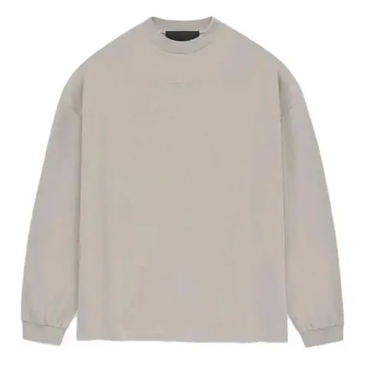 Fear Of God Fw23 Long Sleeve Tee 'silver Cloud - Grey/brown