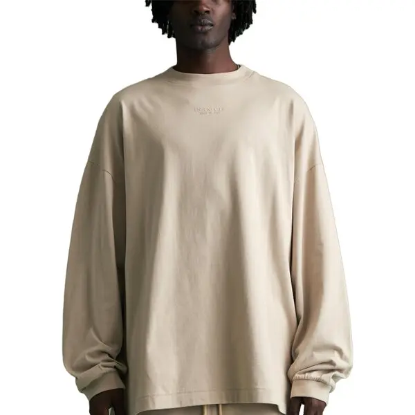 Fear Of God Fw23 Long Sleeve Tee 'silver Cloud