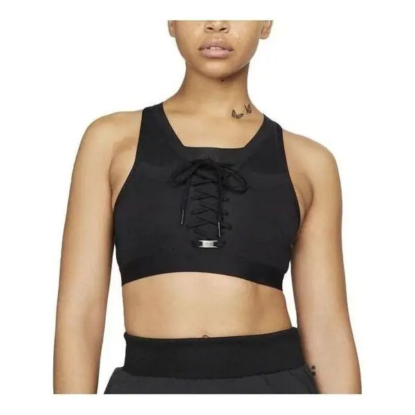 Nike Dri-fit Swoosh Air Force 1 Sports Bra - Black