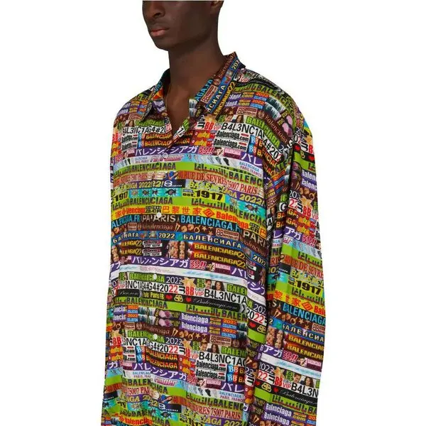 Balenciaga Ad Banners Minimal Shirt 'multicolor