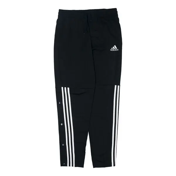 Adidas Sports Essentials Knitted Tricot Snap Pants - Black