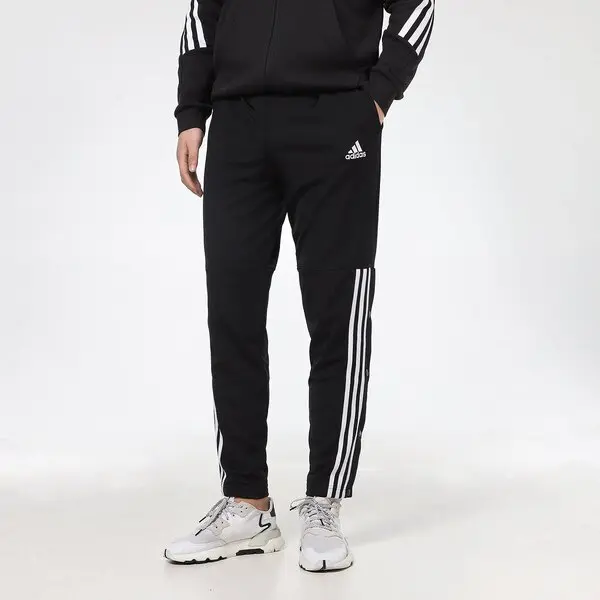 Adidas Sports Essentials Knitted Tricot Snap Pants - Black