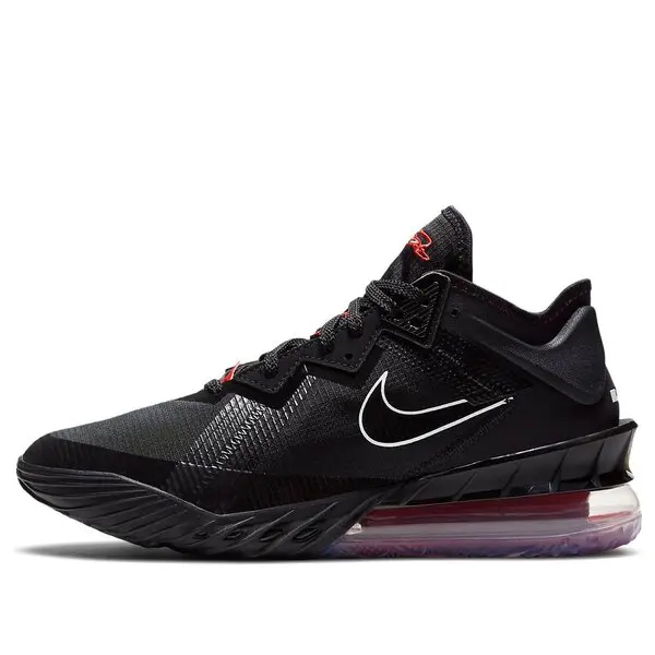 Nike Lebron 18 Low 'bred' Athletic Sneakers - Black