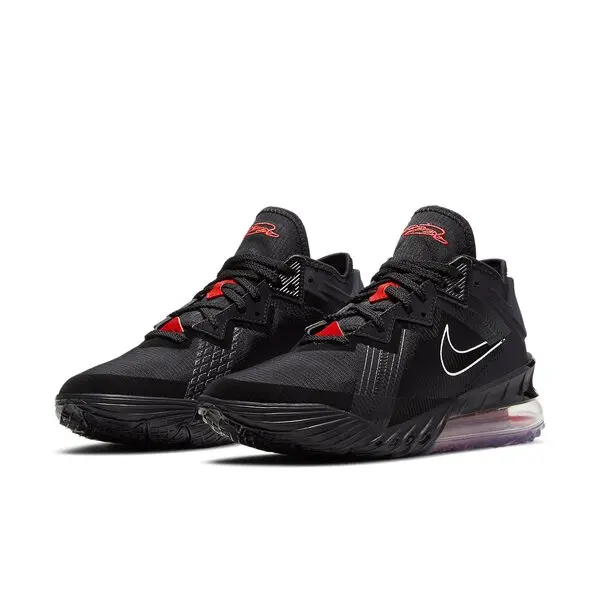 Nike Lebron 18 Low 'bred' Athletic Sneakers - Black