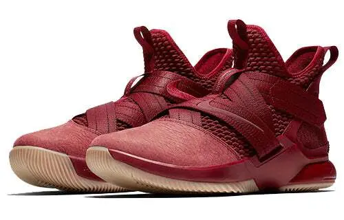 Nike Lebron Soldier 12 Sfg Ep Basketball High-top Sneakers - Dark Red