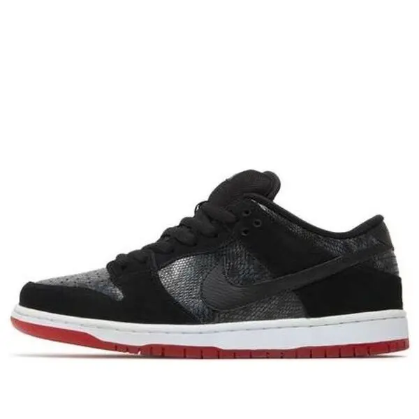Nike Dunk Low Premium "snakeskin - Black/black/red