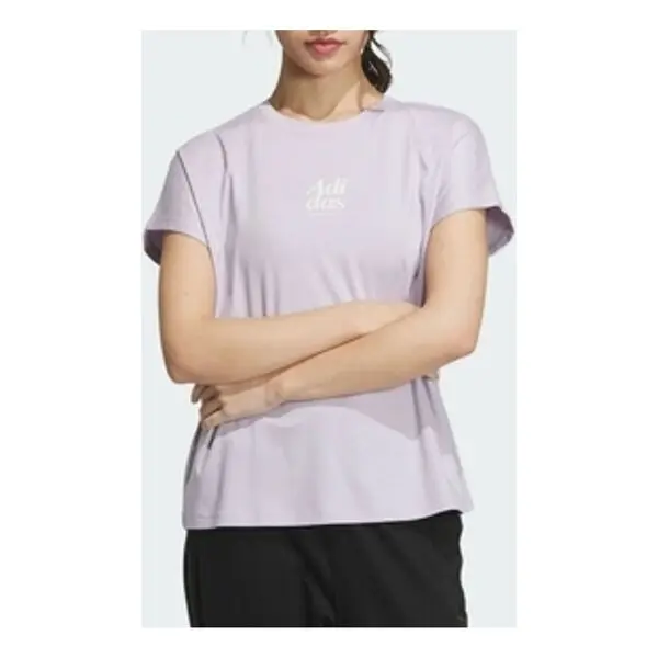 Adidas Lounge Silky T-shirt - Purple