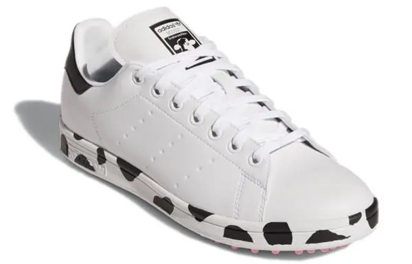 Adidas Stan Smith Primegreen Le Spikeless Golf "cow Print - White/black