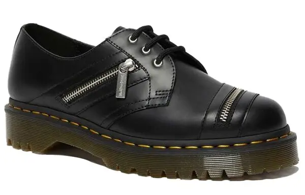 Dr. Martens 1461 Bex Zip Leather Shoes - Black