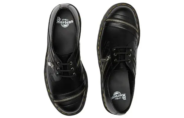 Dr. Martens 1461 Bex Zip Leather Shoes - Black