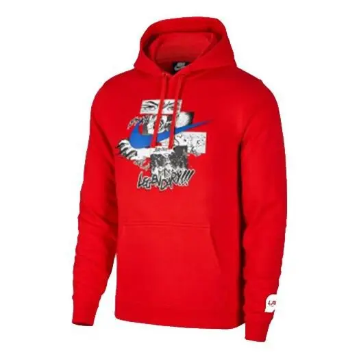 Nike X Lpl Crossover Hooded Long Sleeve - Red