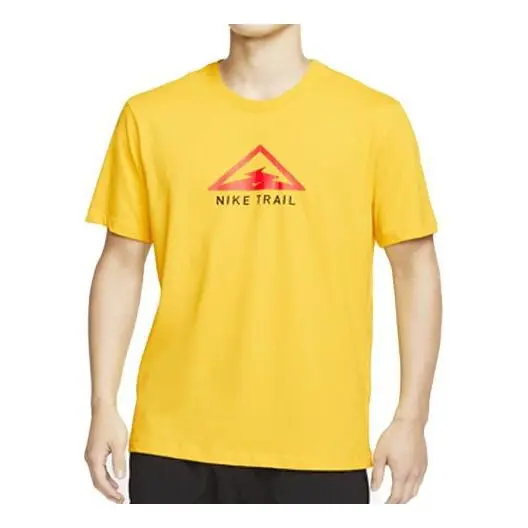 Nike As Nk Dry Tee Trail Speed - Yellow