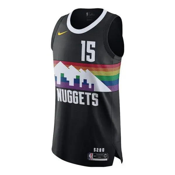 Nike X Nba Denver Nuggets 2019-20 Jersey - Black/multi-color
