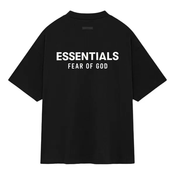 Fear Of God Jersey Crewneck Tee 'black - Black/white