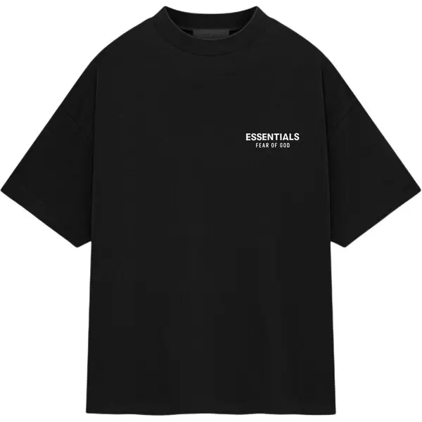 Fear Of God Jersey Crewneck Tee 'black