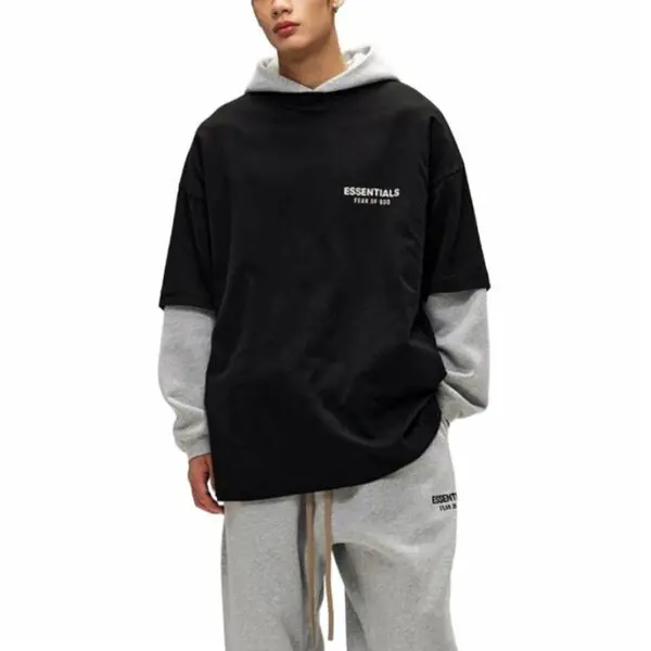 Fear Of God Jersey Crewneck Tee 'black