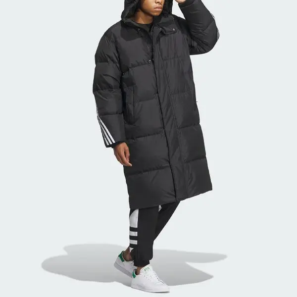 Adidas Long Down Puffer Jacket With Hood