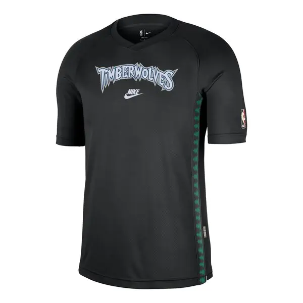 Nike Minnesota Timberwolves 2025/26 Hardwood Classics Dri-fit Short-sleeve T-shirt - Black