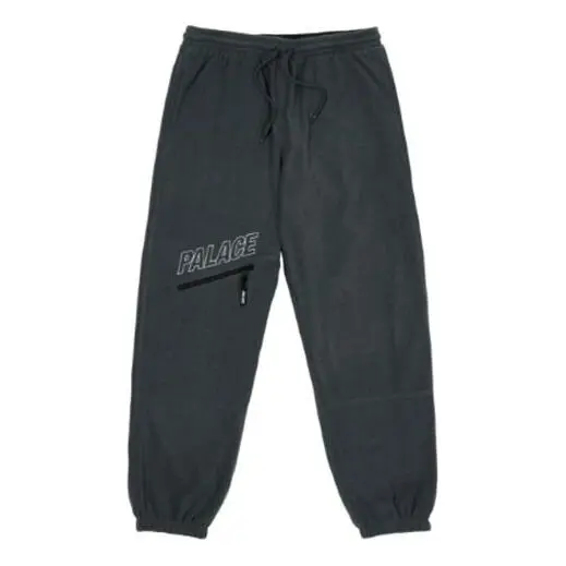 PALACE Polar Grid Reverse Bottoms - Black