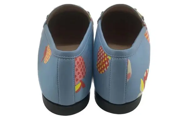 Gucci Horsebit Slip-on Loafers - Blue/red