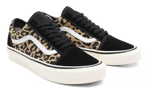 VANS Old Skool 36 Dx Anaheim Factory Leopard Print Sneakers - Black/brown